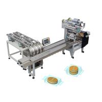 China Automatic Dry Biscuit Four Lane Vibrating Feeder With Biscuit Flow Packing Machine for sale