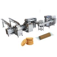 China Variable Quantity Sandwich Biscuit Machine PLC Control Automatic Cream Filling Machine Customized for sale