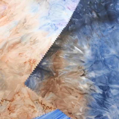 China Yellow Printed Microfiber Fabric 160cm Breathable 100% Polyester for sale