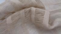 China 100% Linen Vertical Stripes Perforated Fabric 132 Gsm 150cm for sale