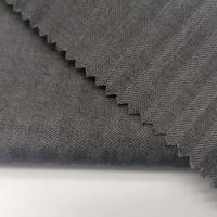 China Stripe Breathable Wicking Fabric 90% Polyester 10% Wool 288gsm for sale
