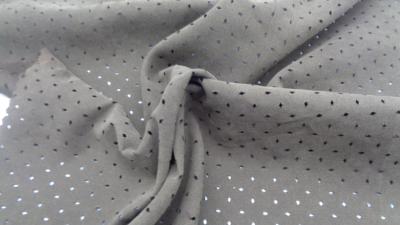 China Sports Dot Woven Dyed Twill 140G Punched Clothing Fabric 150Cm 100% Polyester for sale