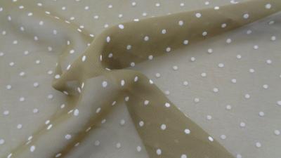 China 100% Polyester Cut Flower Dot Plush Chiffon Clothing Fabric 62G 75DX75D for sale