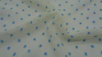 China Dyed 56G Woven Cut Flower DOT Chiffon Fabric 150Cm 100% Polyester for sale