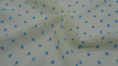 China Dyed 56G Woven Cut Flower DOT Chiffon Fabric 150Cm 100% Polyester for sale
