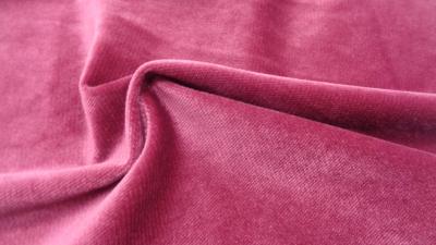 China Knitted Short Plush 100% Polyester Purple Velvet Bonded Fabric 280G Windproof for sale