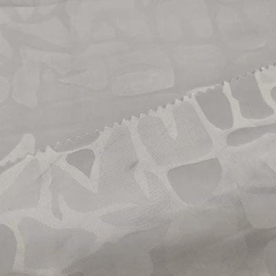 China 100% Polyester Woven Twill Jacquard Logo Outdoor Down Fabric 67g for sale