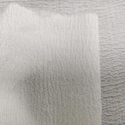 China 90 G 100% Polyester Dyed Chiffon Fabric Dress Shirt Breathable for sale