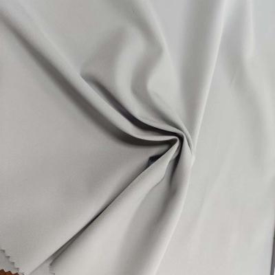 China 90% Polyester 10% Spandex Fabric Small Ripstop Grey Weft Woven 155G Sportswear for sale