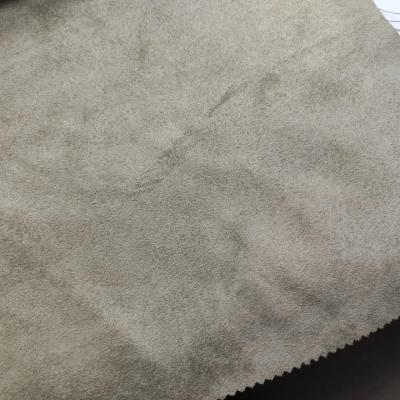 China Dyed 100% Polyester 50D*75D Suede Fabric Pd Coated For Jacket Garment for sale
