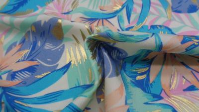 China Breathable Printed Microfiber Fabric 200 Gsm 82% Nylon 18% Spandex for sale