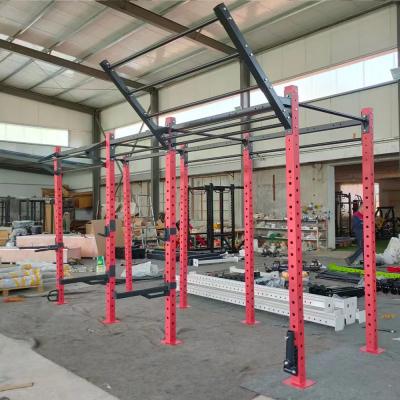 China Steel Adjustable Functional Fitness Trainer Machine for Crossfit Rig Gym Equipment for sale