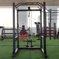 China Squat Rack with Optional Lat Pull-Down Attachment Top- Strength Training Gym Equipment for sale