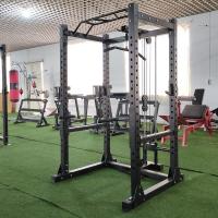 China Squat Rack with Optional Lat Pull-Down Attachment Top- Strength Training Gym Equipment for sale