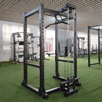 China Squat Rack with Optional Lat Pull-Down Attachment Top- Strength Training Gym Equipment for sale
