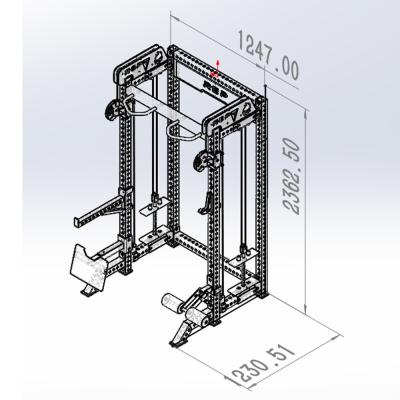 China G.W 415kg N.W 380kg Multi Function Gym Machine Squat Rack with DAP Fitness Equipment for sale