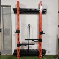 China Folding Commercial Squat Racks with 220kg Net Weight and Customized Logo Availabled for sale