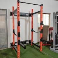 China Folding Commercial Squat Racks with 220kg Net Weight and Customized Logo Availabled for sale