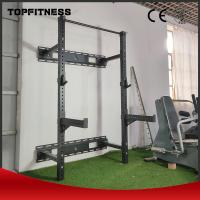 China Customized Logo Availabled Wall Mounted Folding Squat Strength Rack for Home Gym for sale