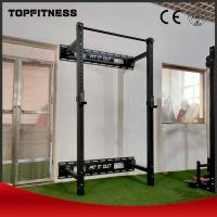 China Wall Mounted Folding Squat Strength Rack for Body Building Customized Logo Availabled for sale