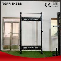 China Wall Mounted Folding Squat Strength Rack for Body Building Customized Logo Availabled for sale