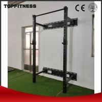 China Wall Mounted Folding Squat Rack Custom Made Colour for Home Gym Fitness Equipment for sale
