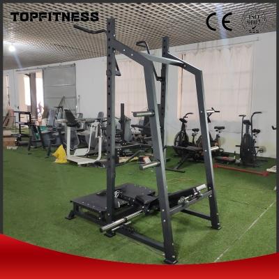 China Gymnasium Multifunctional Cable Cross Adjustable Squat Rack Smith Machine Power Rack for sale