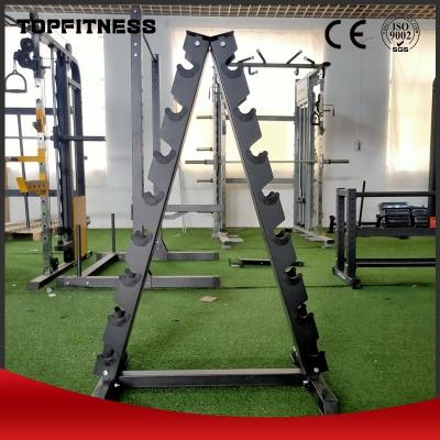 China Customized Logo Steel Two / Three Layers Dumbbell Rack For Strength Training for sale
