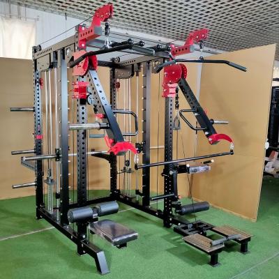 China All in One Commercial Multifunctional Gymnasium Equipment Squat Rack Smith Machine for sale