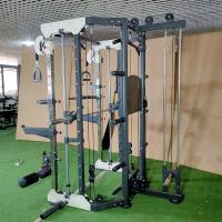 China Colour Custom Made Flat Oval Tube Plate Loaded Smith Machine for Sport Gym Equipment for sale