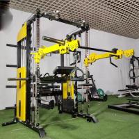 China Manual Power Source Steel Multi Function Station Strength Training Smith Machine for sale