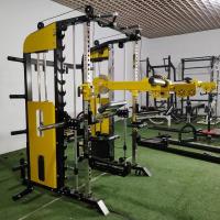 China Manual Power Source Steel Multi Function Station Strength Training Smith Machine for sale