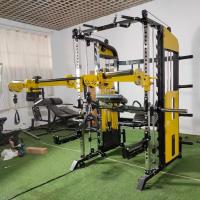 China Manual Power Source Steel Multi Function Station Strength Training Smith Machine for sale