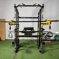 China Manual Power Source Steel Multi Function Station Strength Training Smith Machine for sale