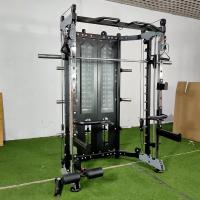 China Steel Simple Fitness Equipment Multi-Functional Smith Machine Custom Made Colour for sale