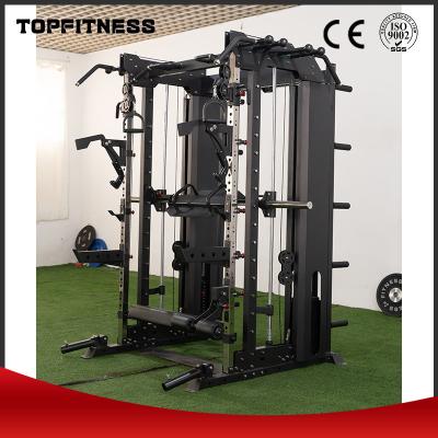 China Fitness Equipment Multi Function Home Smith Machine with Weight Stack ISO9001 Certified for sale