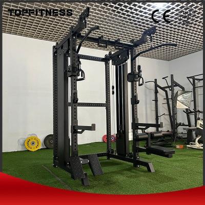 China Commercial Gym Fitness Equipment Multi-Functional Smith Machine Power Rack Squat Rack for sale