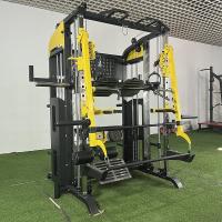 China Unisex Weight Training Gym Smith Machine with Multifunctional Power Cage Squat Rack for sale