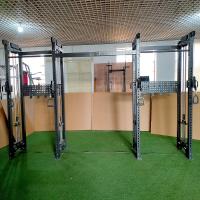 China Multifunctional Fitness Smith Machine Power Rack Dual Cable Cross Machine with Steel for sale
