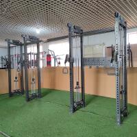 China Multifunctional Fitness Smith Machine Power Rack Dual Cable Cross Machine with Steel for sale