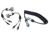 China PVC PU Insolation 7 Pin Trailer Power Cable Aviation Grade Plug Connector Spring Cable for sale