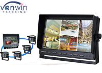 China 4 CH High Resolution TFT Car Monitor DC12V / DC 24V LCD Quad Video Screen for sale