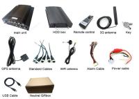 China G-sensor GPS Vehicle Mobile DVR H.264 HDD 4 Channel 4G Online For Bus for sale