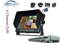 China Dashboard 7'' TFT Car Monitor 4 screen SD card supported DVR Function for sale