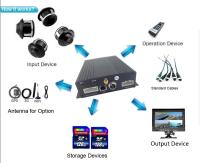 China Dual SD card 4 channel vehicle dvr support AHD 720P & Analog Cameras for sale