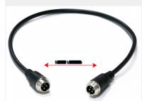 China 4pin Waterproof Extension Cable Male To Male / Female To Female M12 Wire Connector for sale