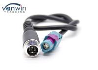 China Rear View Camera Signal Cable HSD To GX12 HSD 4Pin Z Code Extension Cable for sale