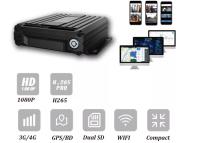 China 4CH Dual SD Card MDVR 1080P 4G GPS AI Mobile DVR Driver Fatigue Monitor System for sale