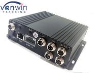 China Car 4CH full HD Mobile DVR , Taxi compact gps dvr recorder RJ45 lan port for sale