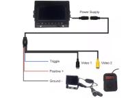 China 1080P HD BSD Blind Spot Detection Aid AI Camera Sound And Light Alarm With 7 Inch Monitor for sale